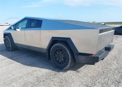 Brand New Cybertruck Ends Up On Salvage Car Market Looks Intact But
