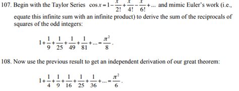 Solved Begin With The Taylor Series Cosx1 X2x4 X6dots