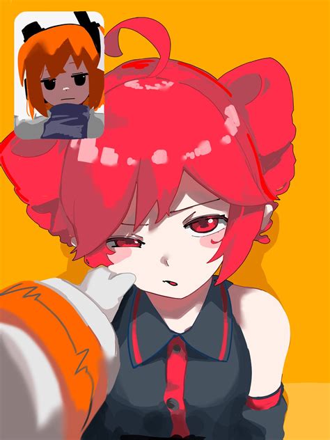 0 Onibi Adachi Rei Kasane Teto Utau Vocaloid Commentary Request Highres 2girls Ahoge