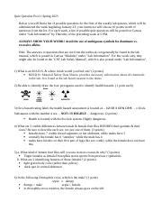 Quiz 1 Question Pool Spring 2023 Docx Quiz Question Pool 1 Spring 2023 Below You Will Find A