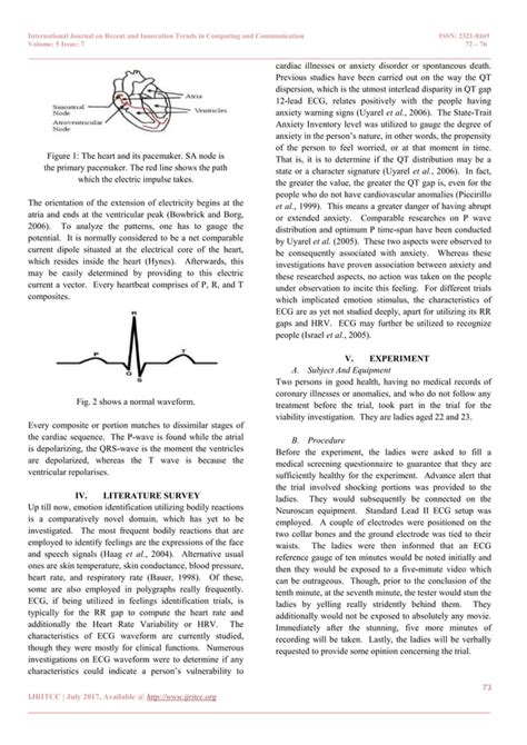 A Review Of Ecg Signals For Human Emotion Detection Pdf