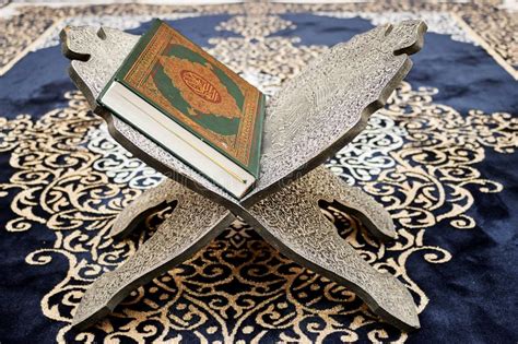 Muslim Book With Arabic Calligraphy Quran Translation Holy Book Of