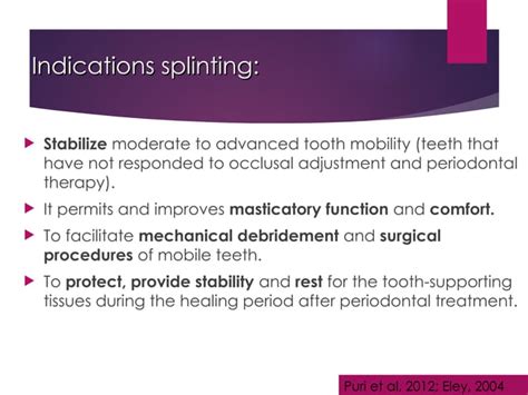 Splinting Procedure And Steps In Dentistry Ppt Dental Health