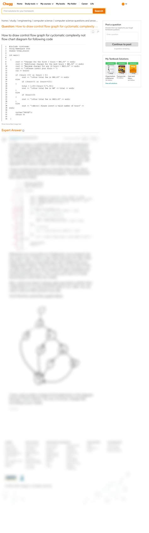 Solution How To Draw Control Flow Graph For Cyclomatic Comp Chegg Com