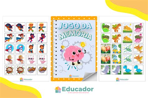 Jogo Da Memória Para Imprimir Diversos Modelos Educador