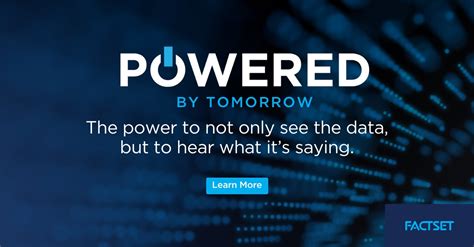 Factset Integrated Data And Analytic Solutions Powered By Tomorrow