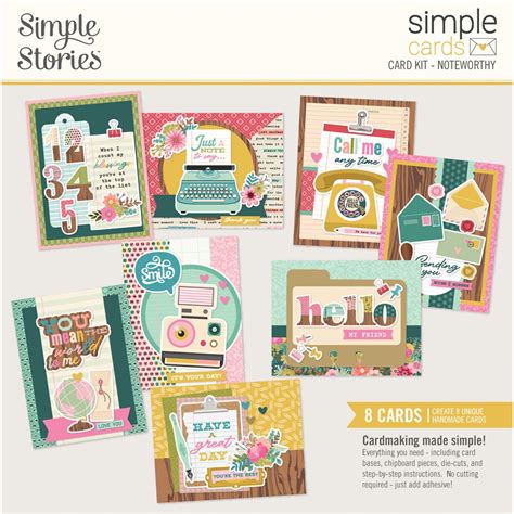 Simple Stories Simple Cards Card Kit Noteworthy