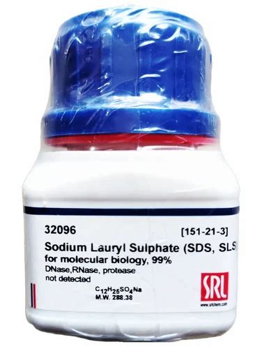 Srl Sodium Lauryl Sulphate Sds Sls For Molecular Biology 99 25gm