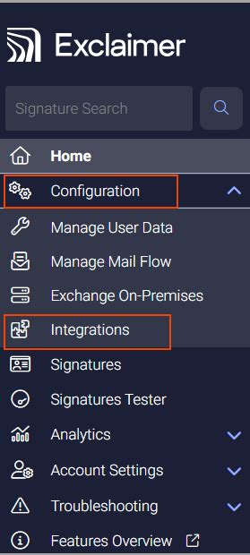 Integrations Exclaimer Knowledge Base