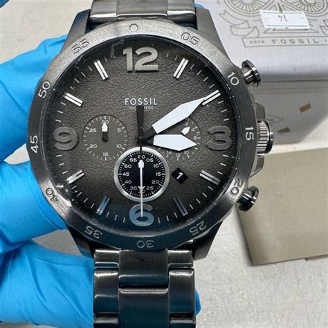 Mens Fossil Nate Chronograph Watch Jr1437 New Watchcharts Marketplace