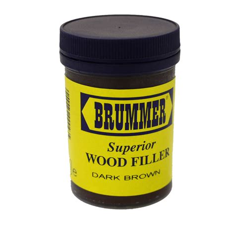 Bru0960 Woodfiller Brummer 250gr Dark Brown Matus