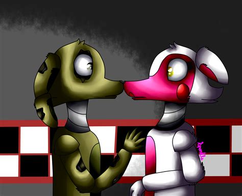 FNaF Springtrap And Mangle Kiss By SparkleTheFoxBlue On DeviantArt