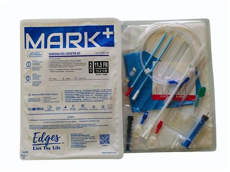 Hemodialysis Catheter Kit Hemodialysis Catheter Set Double Lumen For
