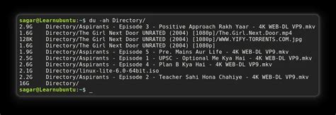 How To Check Directory Size In Ubuntu Command Line