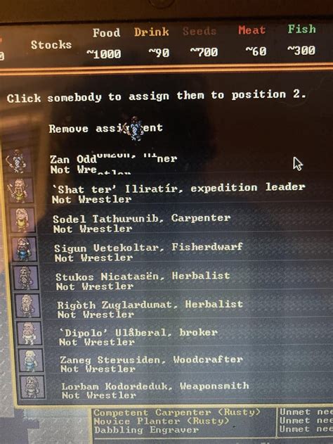 The Menu Dwarf Has Escaped Tiny Ui Bug It Appears He Has Also Moved Some Letters Around Hes