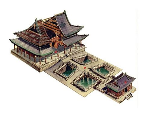 中国经典建筑“解剖图”。北宋太平兴国四年，山西太原晋祠圣母殿。 作者：李乾朗