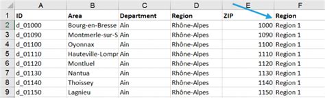 How To Build Your Own Regions And Areas Example For Excel Map France Postcodes Code Postal