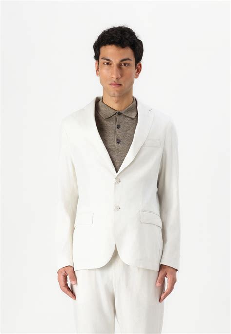 Boss Hanry Flaps Blazer Jacket Open Whitewhite Zalandoie
