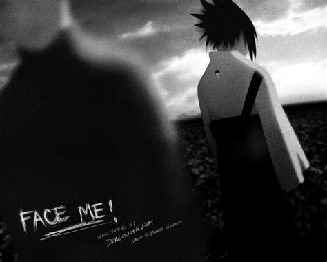 Sasuke Black And White Wallpapers Wallpaper Cave