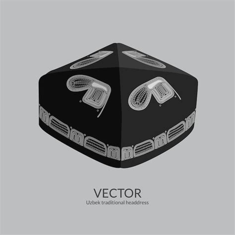 Premium Vector Doppiuzbektraditionalheaddress