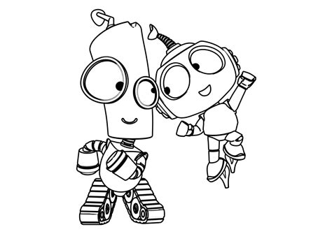 Coloring Robot Pages Robot Coloring Page Downloadable Pdf File