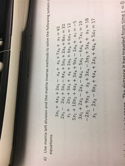 solved use matrix left division and the matrix inverse