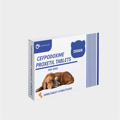 100 мг Для собак Цефподоксим Проксетил ТаблеткиКитайский завод Китайское производство Китай