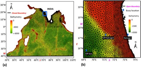 the computational mesh defined for a global and b regional model