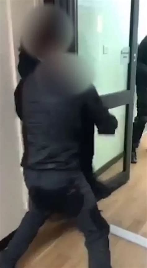 Teens Battering Each Other In College Corridor Caught On Camera
