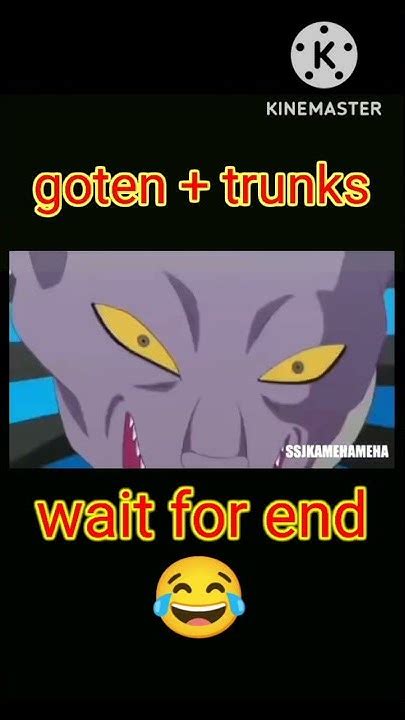 Goten And Trunks Fusion Vs Beeru Wait For End 😂 Youtube