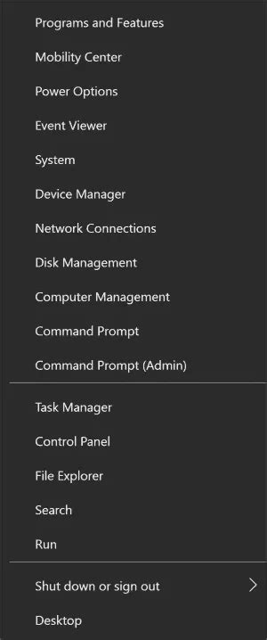 How To Modify The Win X Menu In Windows 10 Interface Technical Training