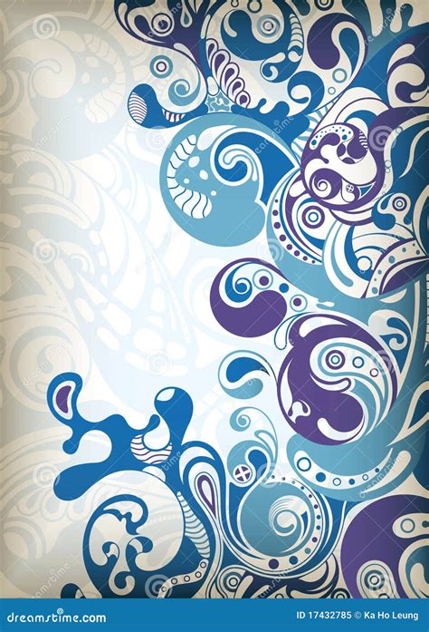 Abstract Flowing Water Stock Illustration Illustration Of Design 17432785