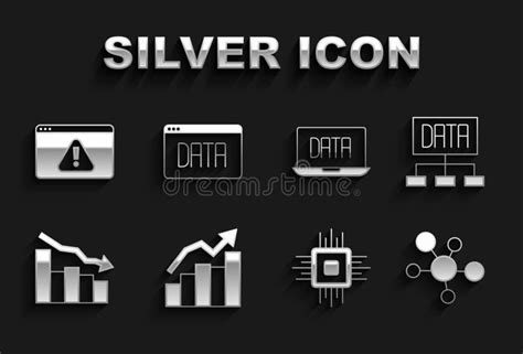 Set Financial Growth Data Analysis Mind Map Infographic Processor