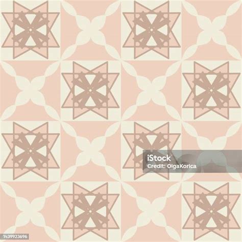 크리 에이 티브 세라믹 타일 베이지 흑백 파스텔 색상 트렌디 한 대칭 사각형 타일 디자인 벡터 일러스트 레이 션 디자인 0명에 대한 스톡 벡터 아트 및 기타 이미지 Istock
