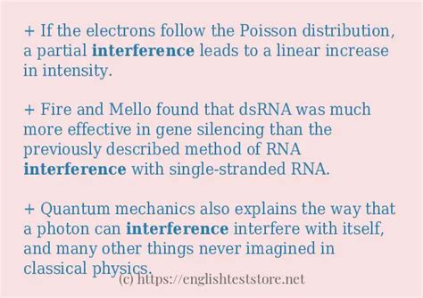 Interference Example Sentences Englishteststore Blog