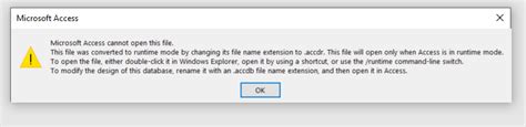 Microsoft Access Cannot Open Accdr Software Spiceworks Community