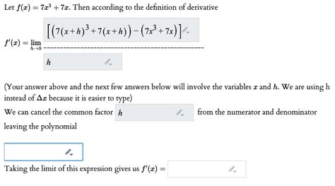 Solved Let F X 7x3 7x Then According To The Definition
