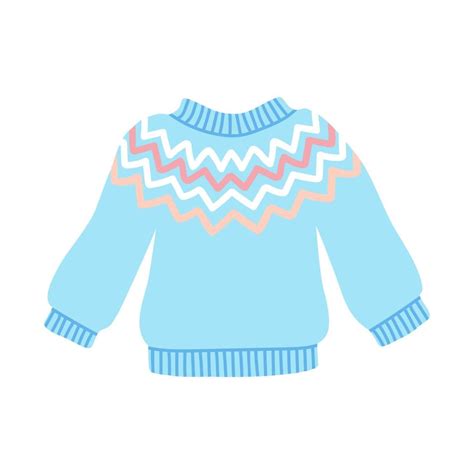 Cozy Warm Winter Sweater Knitted Ugly Christmas Clothing On A White