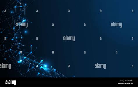 Abstract Technology Network Structure Background Futuristic Plexus