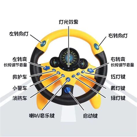 抖音同款副驾驶方向盘模拟驾驶 手眼协调培养仿真方向盘儿童玩具 阿里巴巴