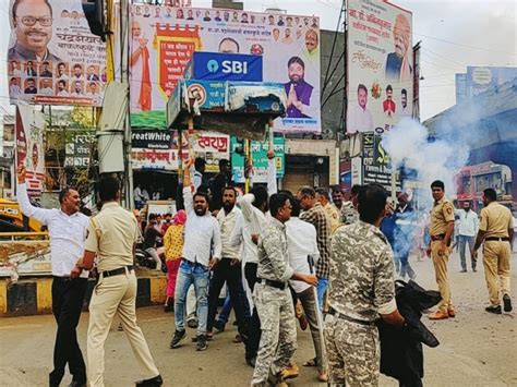 मराठा आरक्षणासाठी चंद्रशेखर बावनकुळे यांना दाखविले काळे झेंडे Marathi