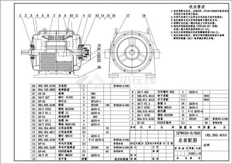 某水电站小型水轮发电机内部结构图 水电站 土木在线