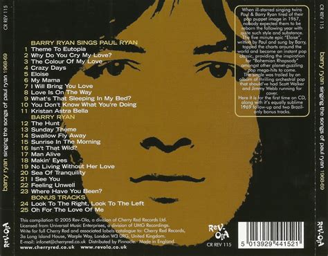 Pop On The Run Pop Rock Orchestral Pop Barry Ryan Singing The