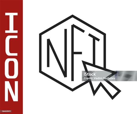 흰색 배경에 고립 된 블랙 라인 Nft 디지털 암호 아트 아이콘 비 곰팡이 토큰 벡터 0명에 대한 스톡 벡터 아트 및 기타