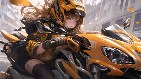 Anime Girl Riding Motorcycle Diagram Board
