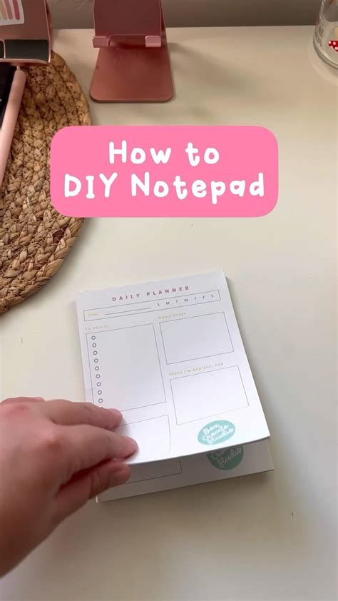 How To Make Diy Notepads Craft Ideas Diy Inspiration Notepad Crafts Small Business