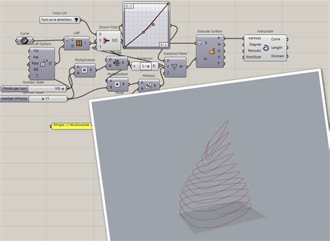 Spiral Curve From Closed Curves Grasshopper McNeel Forum