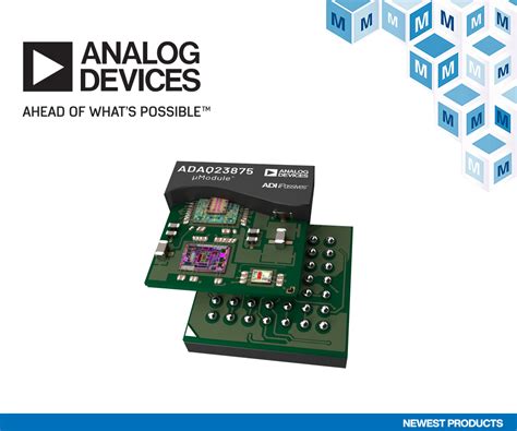 Mouser Now Shipping Analog Devices Adaq23875 16 Bit 15 Msps µmodule Data Acquisition Solution