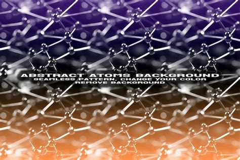 Premium Psd Abstract Textured Background With Editable Molecule And Atom Pattern Psd Format