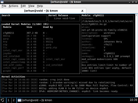 Kmon Linux Kernel Manager And Activity Monitor